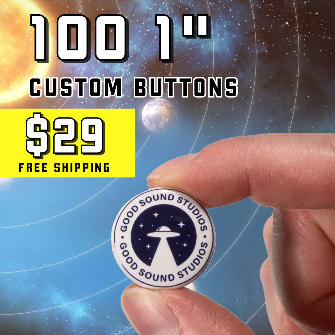 100 x 1" Buttons for $29